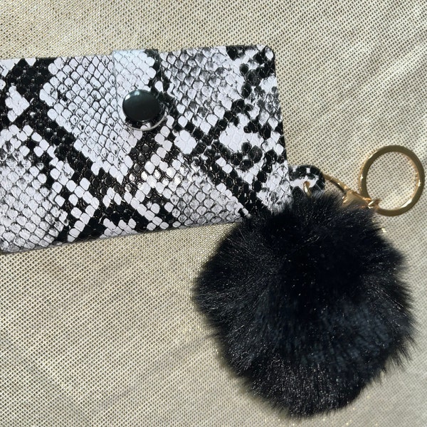 Combo Wallet SVG Template Faux Leather Keyring Mini Wallet Cut File for ...