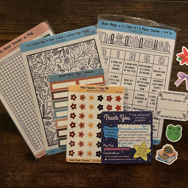 Alphabet Reading Challenge Sticker Set 2 Page Spread 4.4w X 5.6h Ea ...