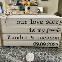 Adventure Quote Book Stack/ Book Lover Gift/ Library Decor/ - Etsy
