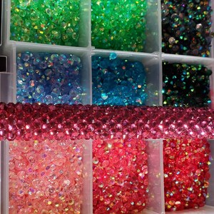 SELF ADHESIVE RHINESTONE Sheet Big Glass Crystals Jewel Sheet | Etsy