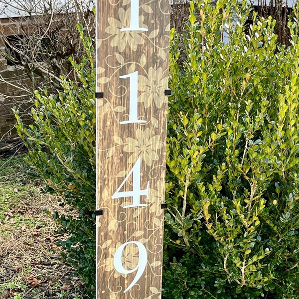 Rustic Personalized Address Yard Stake, Welcome Sign, Home Decor ...