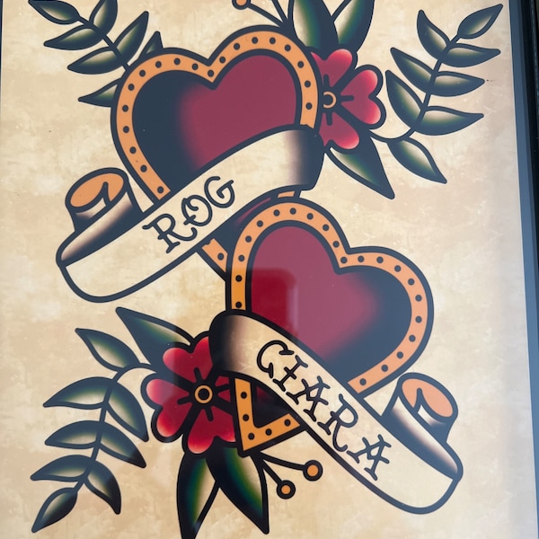 American Traditional Cowboy Tattoo Flash Art Print - Etsy