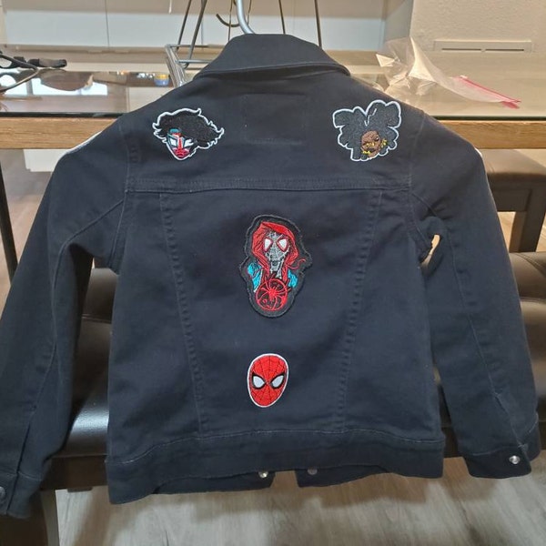 Spiderman Miles Sew on Embroidered Fabric Patch, Comic, Superhero, Kid ...
