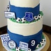 Luxury Everton Inspired Cupcake Toppers With Personalised With Age ...