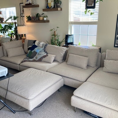 SODERHAMN Chaise Longue Section Cover Slipcover Hand Made With Multiple ...