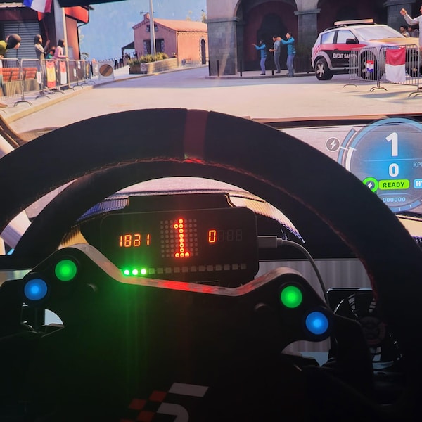 Sim Racing Dashboard for PC Steering Wheel Logitech Fanatec ...