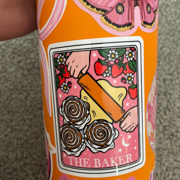 Baker Sticker Baking Sourdough Cute Gift Tarot Card Art Chef Cooking ...