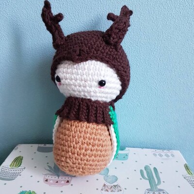 Crochet Pattern Lalylala STAG BEETLE Amigurumi Diy Larva Plus ...
