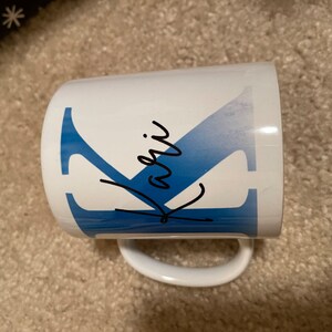 Personalized Coffee Mug, Monogram Coffee Mug, Coffee Mug With Letter ...