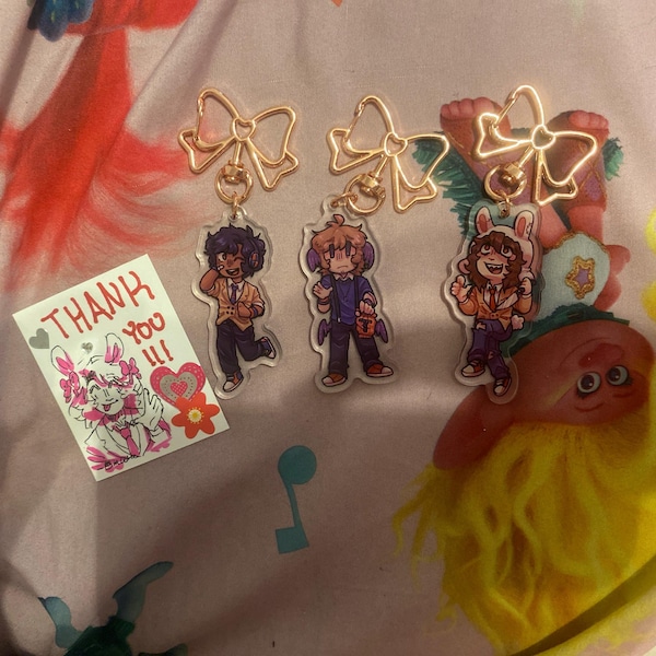 YHS Acrylic Keychains - Sam, Grian, and Taurtis - Etsy