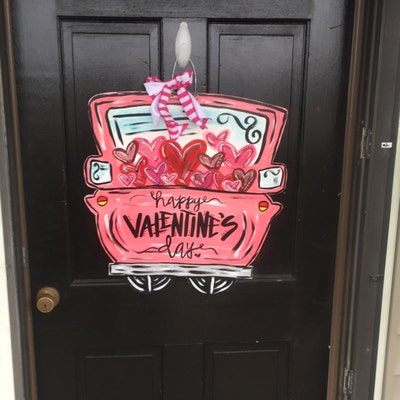 Valentines Day Door Hanger Valentines Day Door Décor - Etsy