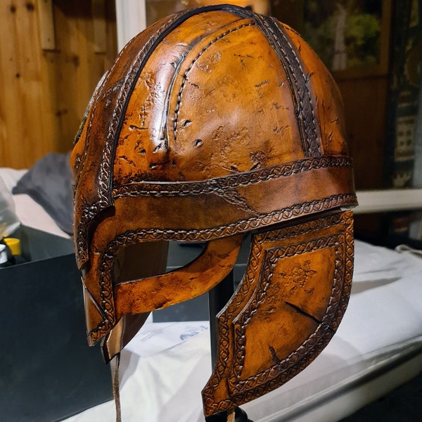 Digital LARP Leather Viking Helmet PATTERN - Viking Set - Etsy
