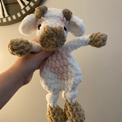 MINI Clemmie Cow Knotted Lovey Crochet Cow PATTERN - Etsy