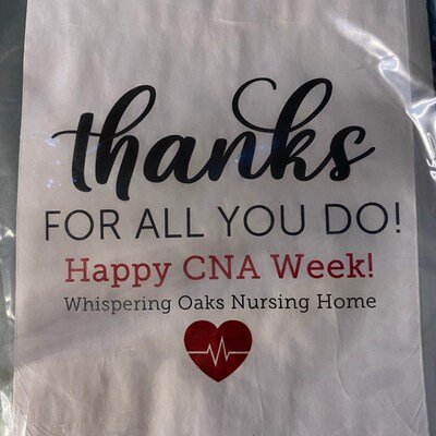 CNA Week Gift Bags LINED CNA Appreciation Week Gift Nursing Assistant ...