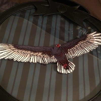 Turkey Vulture Buzzard Bird Iron on Patch Cathartes Aura - Etsy