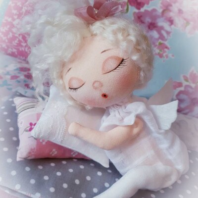 Аngel Doll Art Doll Fabric Doll Soft Doll Rag Doll - Etsy