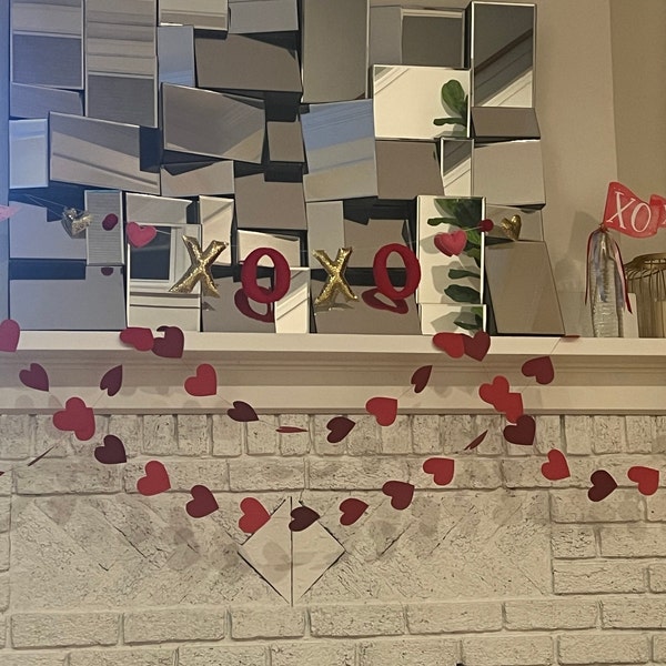 XOXO Pennant Flag | Valentine's Day Party Pennant | Valentine's Day ...