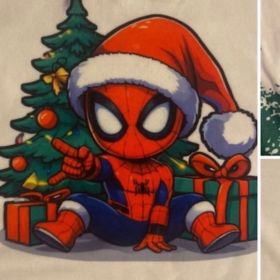 Spidey Christmas PNG Santa Hat Spidey PNG Spidey Santa PNG Christmas ...