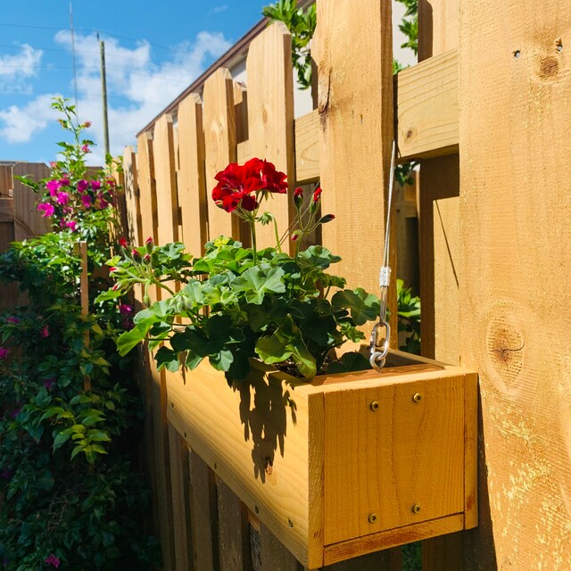 Handmade Flower Boxes for almost any fence. by FlowersOnFences
