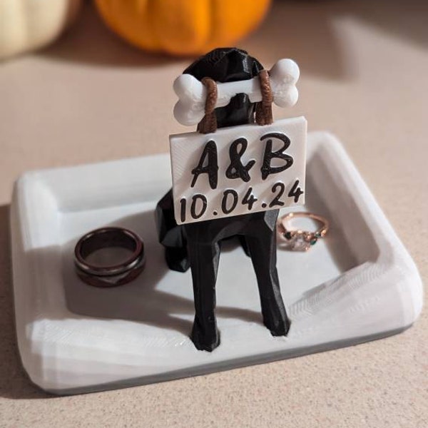 Dog Ring Holder With Dog Bed Ring Dish Unique Ring Holder for Ring ...