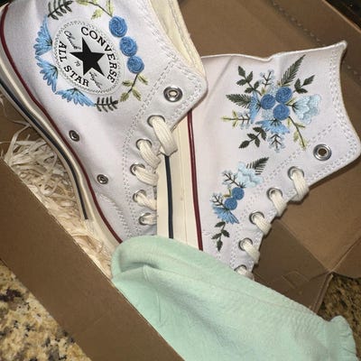 Embroidered Converse/ Converse Custom Constellation Embroidery ...