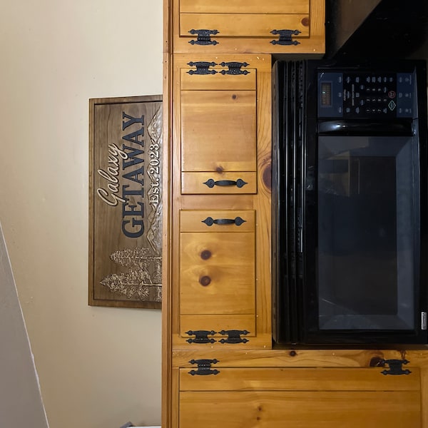 Custom Cabin Sign | Personalized Wood Sign | Cabin Decor | Mountain ...