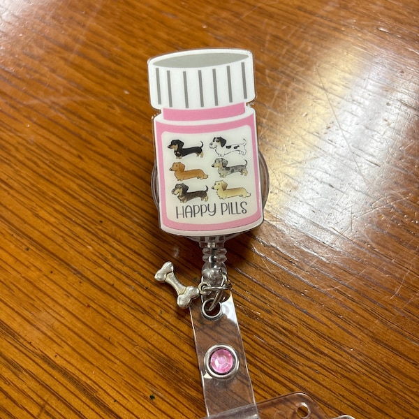 Pharmacy Tech Badge, Horizontal Badge Buddy, Glittered Badge, CPHT ...