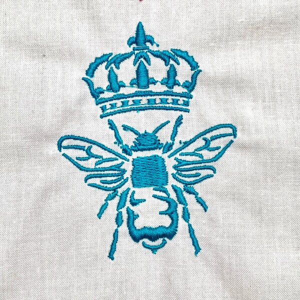 Queen Bee Embroidery Design Instant Download - Etsy