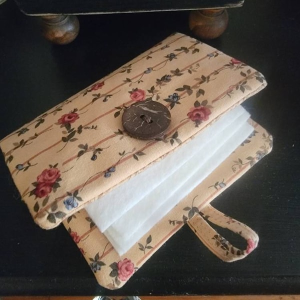 Sweet Needle Book in Pink Rose Fabric - Etsy