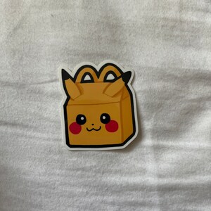 Happy Meal Pikachu Sticker Pack 4 Designs Die-cut Vinyl Stickers Fast ...
