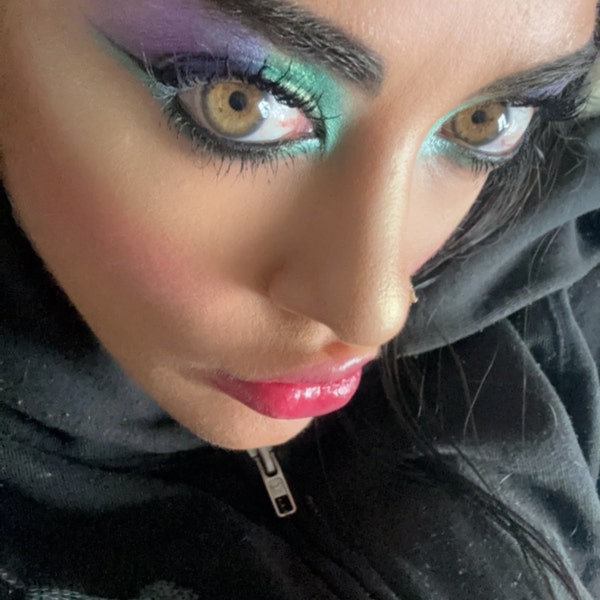 BLACK ORCHID Deep Plum Purple All Natural Loose Eye Shadow Pigment 2g ...