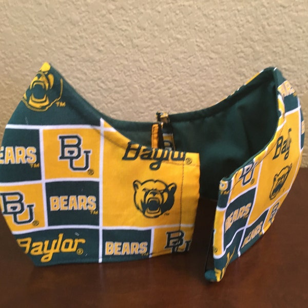 NCAA Baylor University Bears Green & Gold College Logo TX 100% Cotton ...