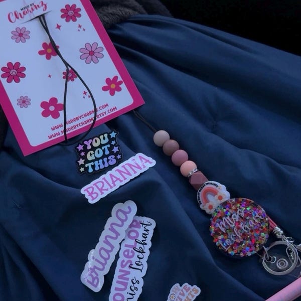School Counselor Lanyard| School Psychologist Lanyard, Counselor Badge ...