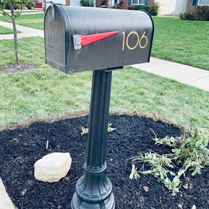 Art Deco Mailbox Numbers Vinyl Sticker 1-10 Tall Modern Contemporary ...