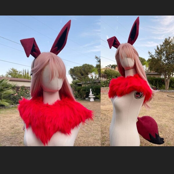 Pikachu Ears Stand-up Tail Pokemon Headband for Costume, Cosplay ...