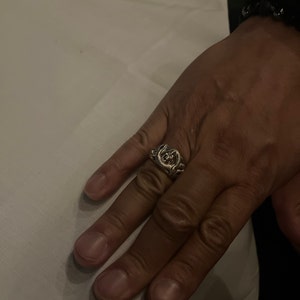 Railroad Track Train Ring, Handcrafted 925 Sterling Silver, Unique ...