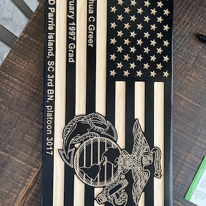 Personalized Wood Engraved Military Wall Plaques Army Navy | Etsy