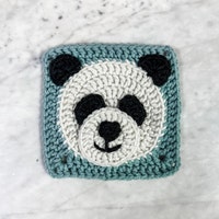 Panda Granny Square Crochet Pattern Crochet Jungle Blanket Crochet ...