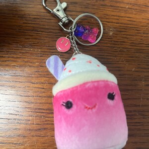 Sweets & Boba Squishmallow Keychain, Personalized Squish Clip - Etsy