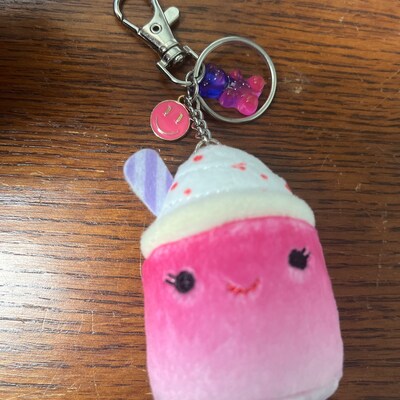 Sweets & Boba Squishmallow Keychain, Personalized Squish Clip - Etsy