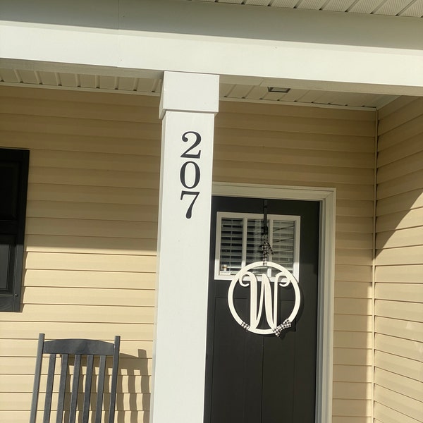 Vinyl House Numbers Front Door Decal, Address Numbers for Front Porch ...