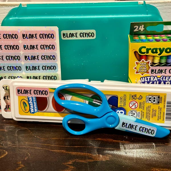 Kids Name Stickers, Daycare Name Labels, Preschool Name Labels ...