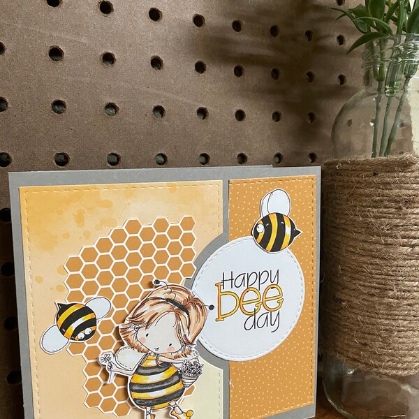 Bee Happy | Digital Stamp - Etsy