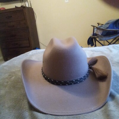 Brown Western Hat Band With Horse Hair, Cowboy Rodeo Hat Decoration - Etsy