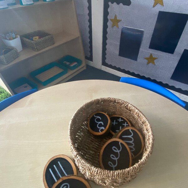 Mark Making Log Slices Natural Resources Early Years Education Nursery ...