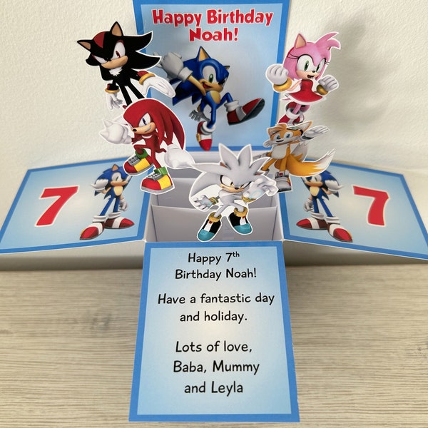 Sonic the Hedgehog Card-in-a-box - Etsy