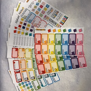 File Folder Stickers Small or Large File Folder Icon Planner | Etsy