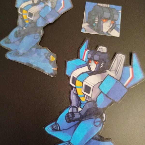 Transformers Trine Keychains, Hand Cut Stickers, Starscream ...