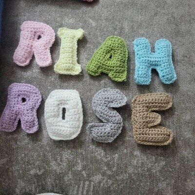 Crochet Uppercase Letters Pattern Soft Plush Letters Crochet Alphabet ...