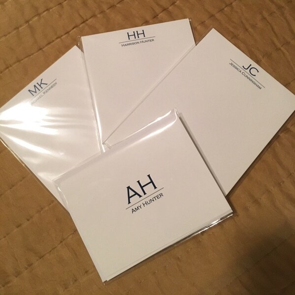 Personalized Notepad - GRAND MONOGRAM - Custom Monogrammed Stationery ...